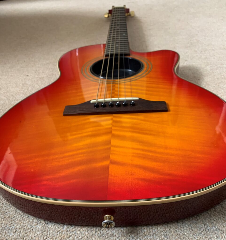 Epiphone Chet Atkins SST Custom Sunburst Electric Acoustic Guitar ...
