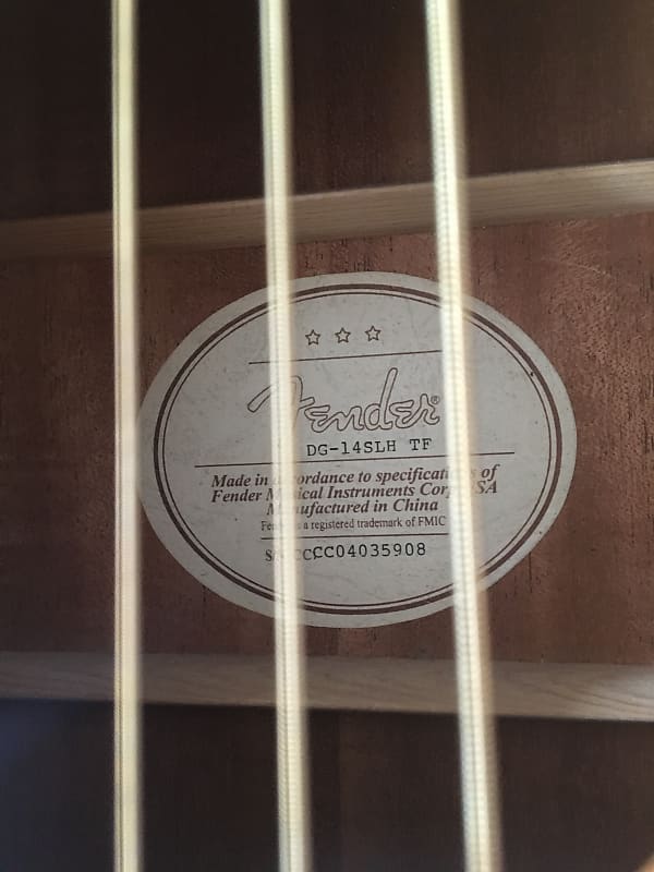 Fender dg 14slh tf Acoustic Natural - Rock Stock Stores