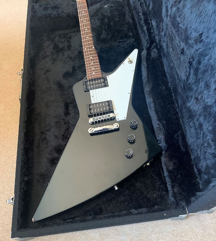 Gibson Explorer Ebony with White Scratch Plate, made in 1997, USA ...