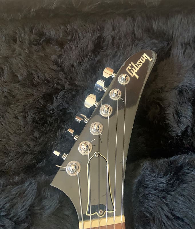 Gibson Explorer Ebony with White Scratch Plate, made in 1997, USA ...