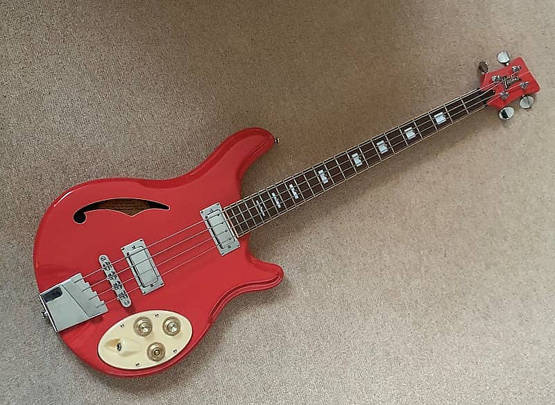 Italia Rimini 4 String Electric Red- Vintage Style! - Rock Stock Stores