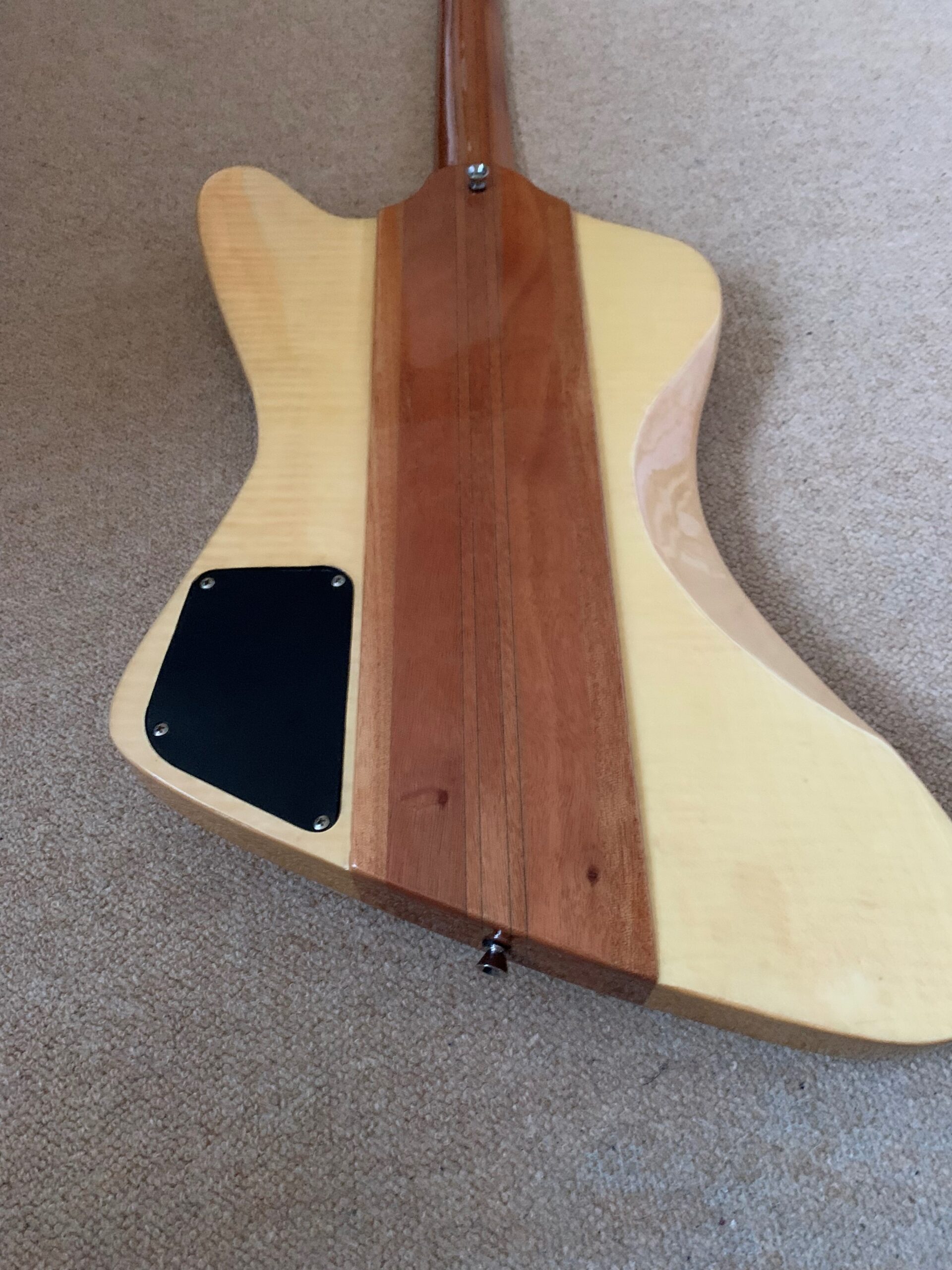 Unbranded Firebird Style Natural Electric Guitar 6 Strings Solid - Rock ...