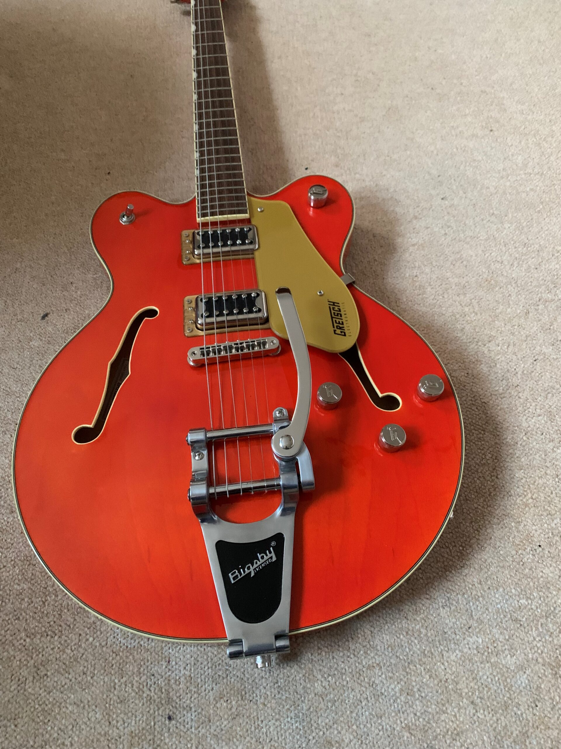 Gretsch G5622T Electromatic Center Block, Dark Orange/Red - Rock Stock ...