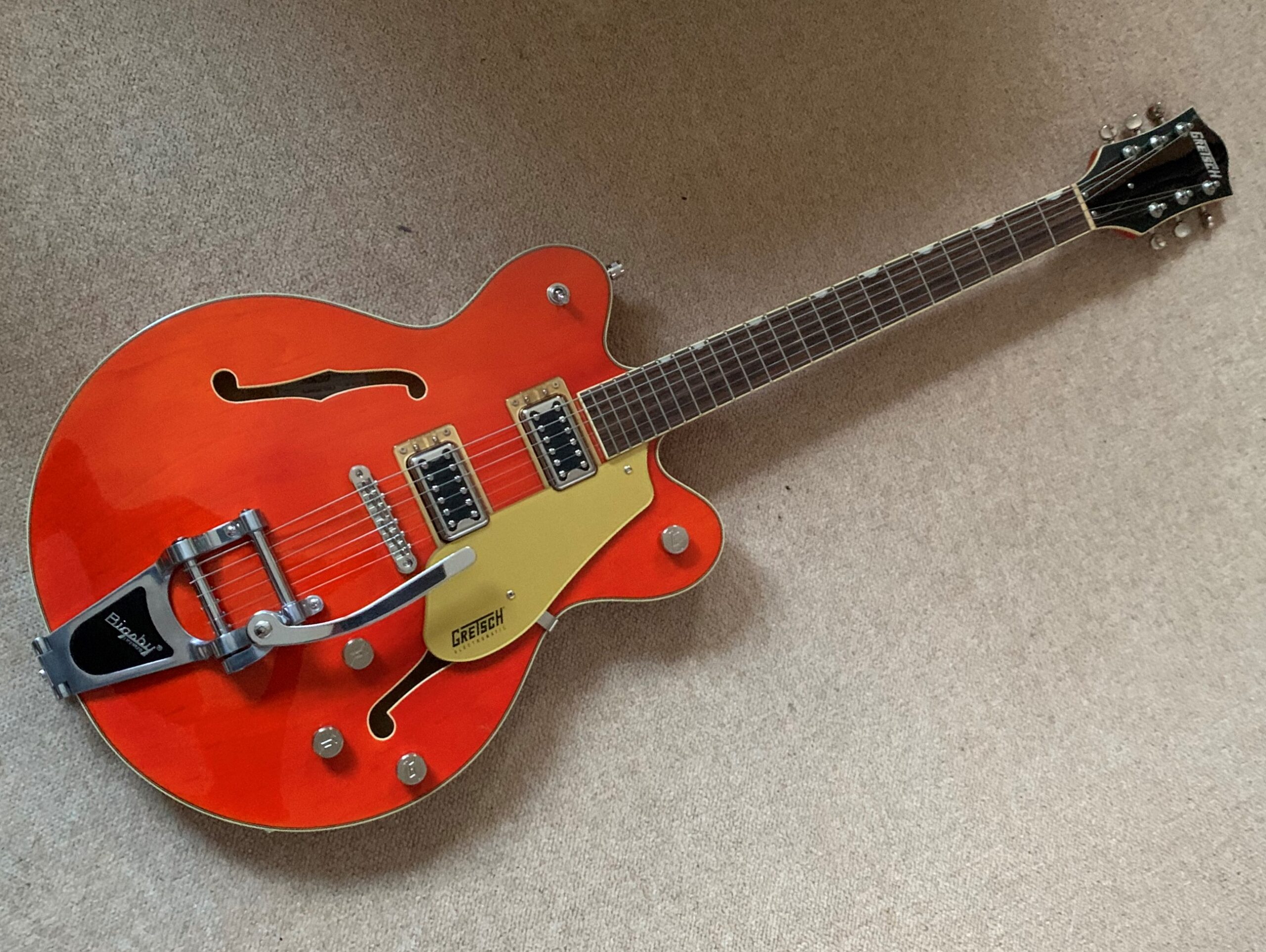 Gretsch G5622T Electromatic Center Block, Dark Orange/Red - Rock Stock ...