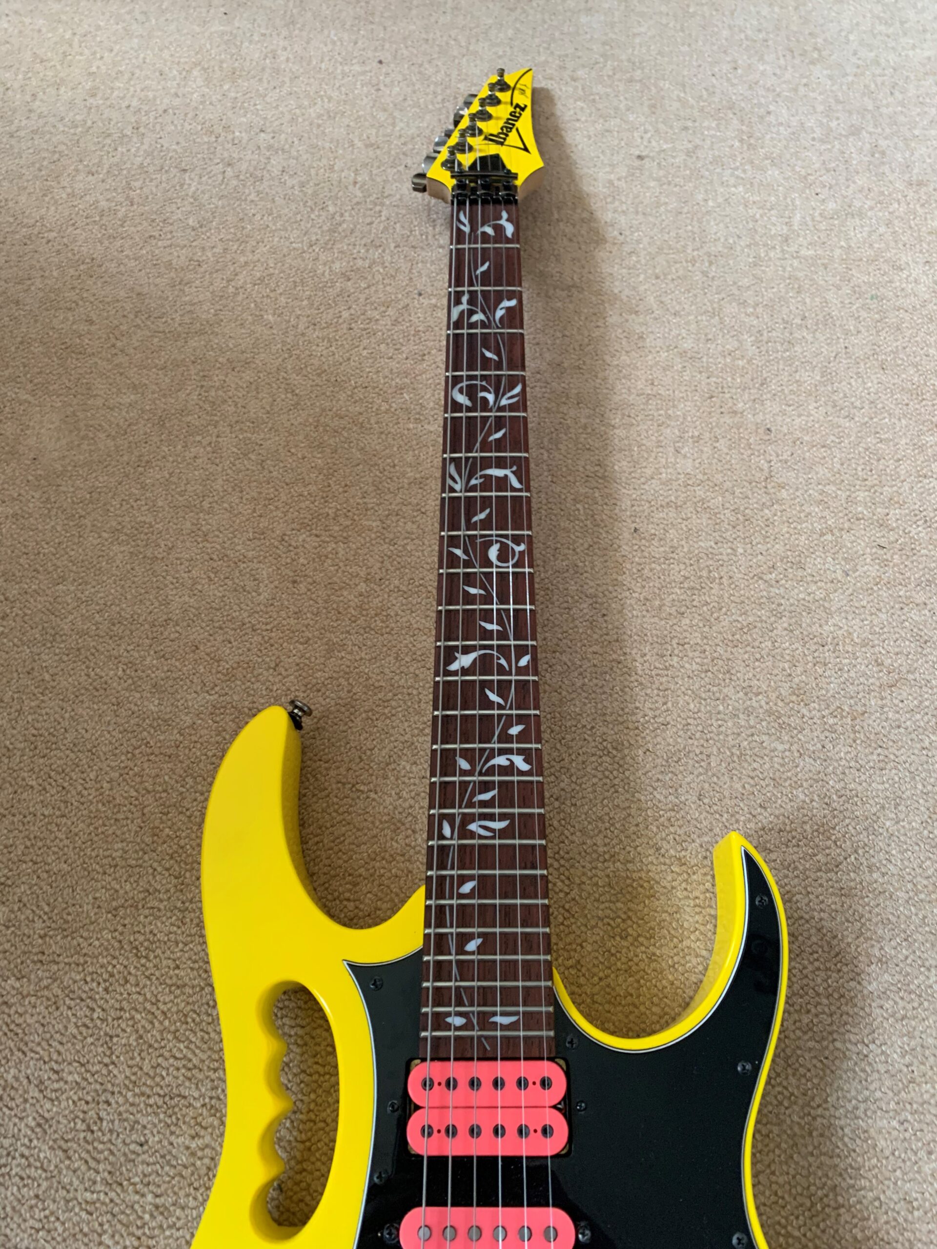 Ibanez JEM Junior Steve Vai, Yellow - Rock Stock Stores