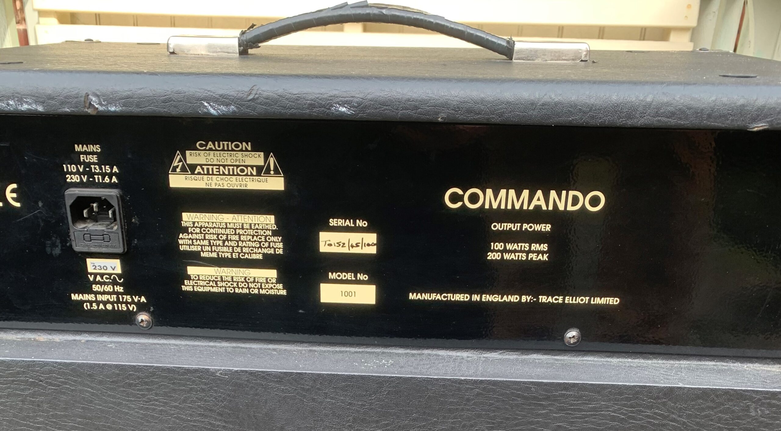 Trace Elliot Commando 15 100W 1x15" Bass Combo - Rock Stock Stores