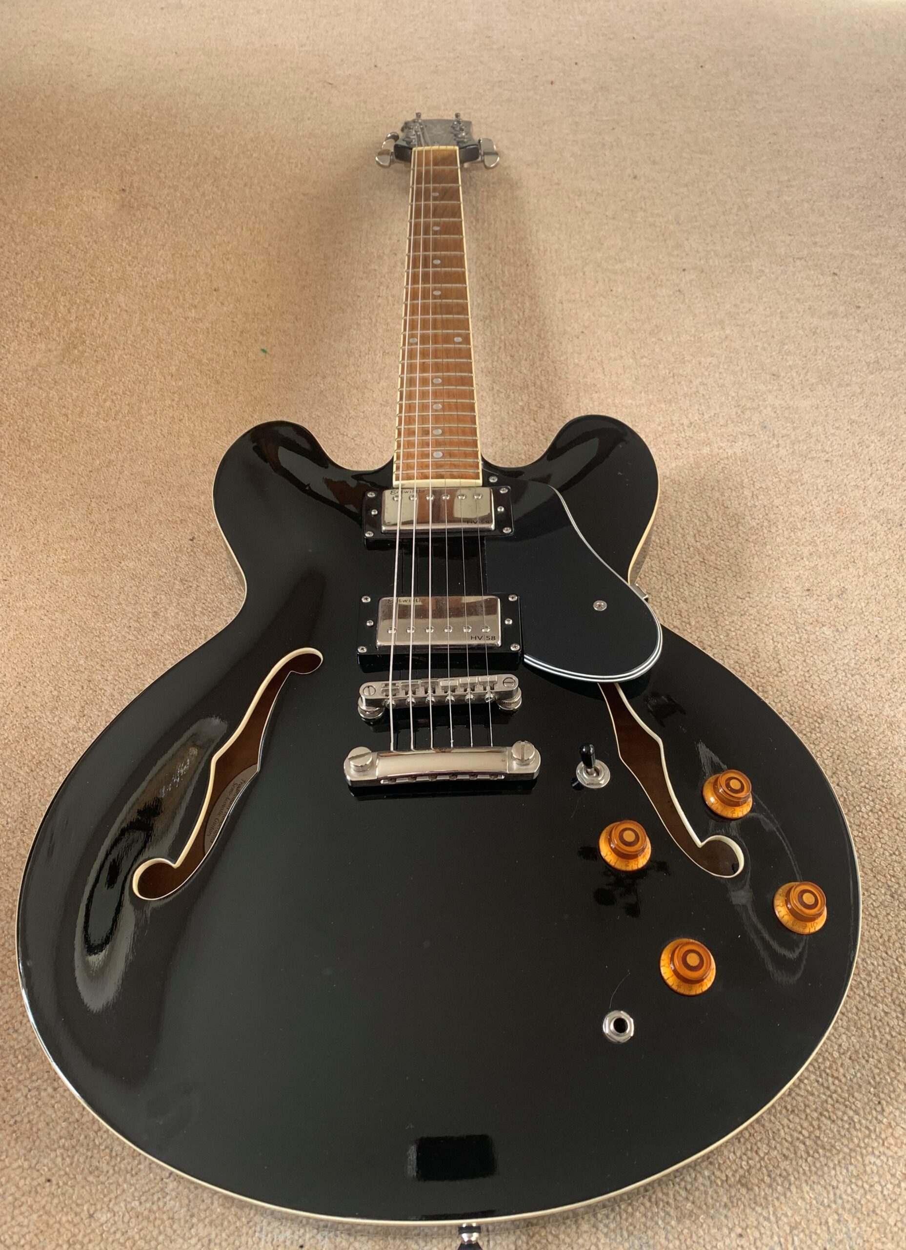 Tanglewood TSB-59 Semi-Hollowbody Black - Rock Stock Stores