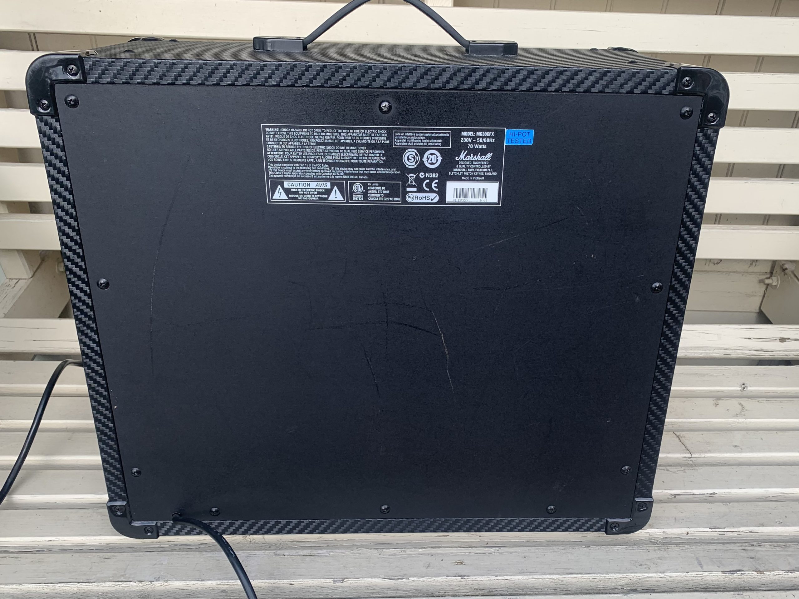 MARSHALL MG30CFX 30W CARBON FIBRE FINISH GUITAR COMBO - Rock Stock Stores