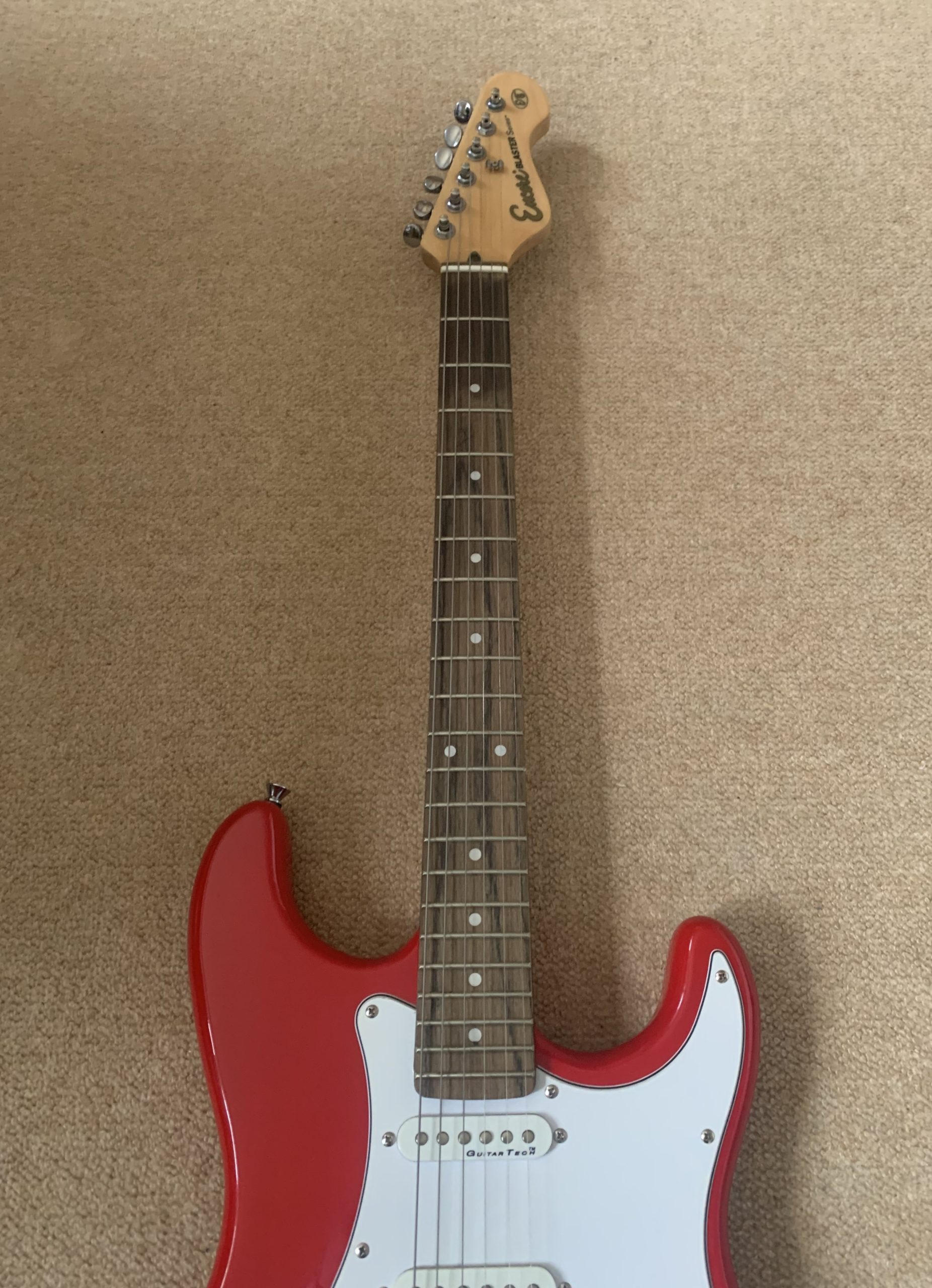 Encore E60 Blaster Electric Guitar, Gloss Red - Rock Stock Stores