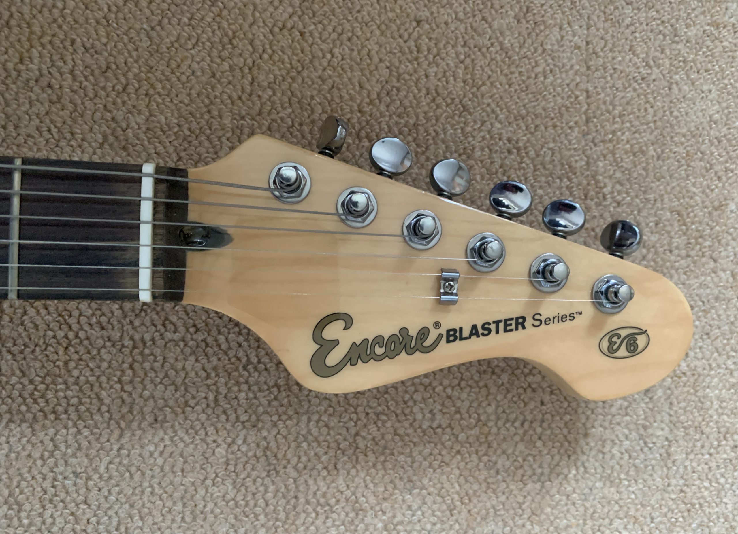 Encore E60 Blaster Electric Guitar, Gloss Red - Rock Stock Stores