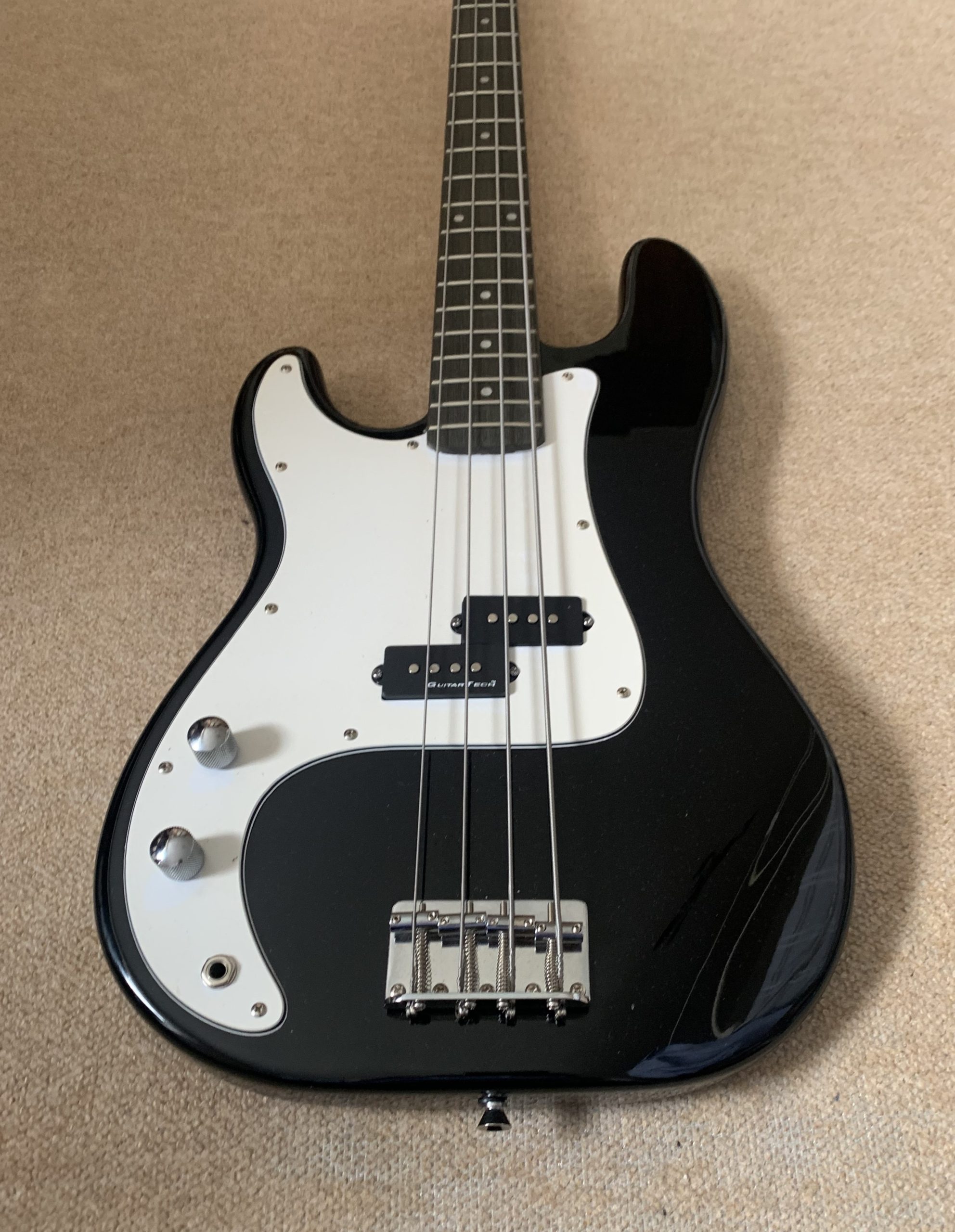 Encore Blaster Series Bass Guitar - Left Handed, Black - Rock Stock Stores