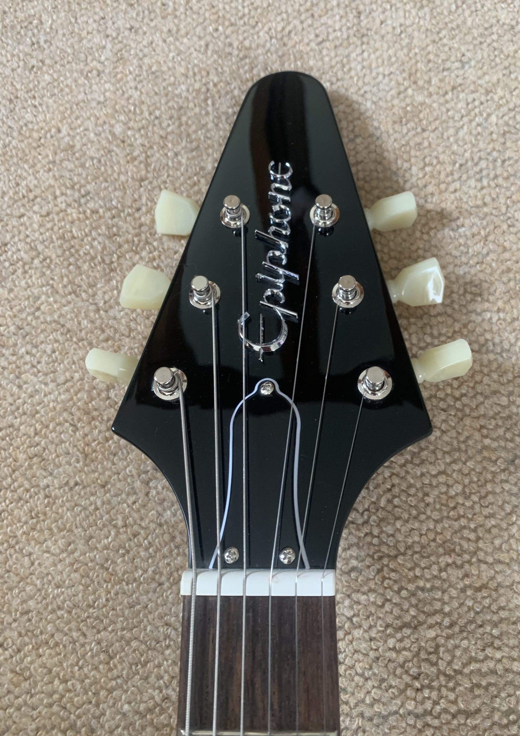 Epiphone Flying V, Ebony 2023 China - Rock Stock Stores