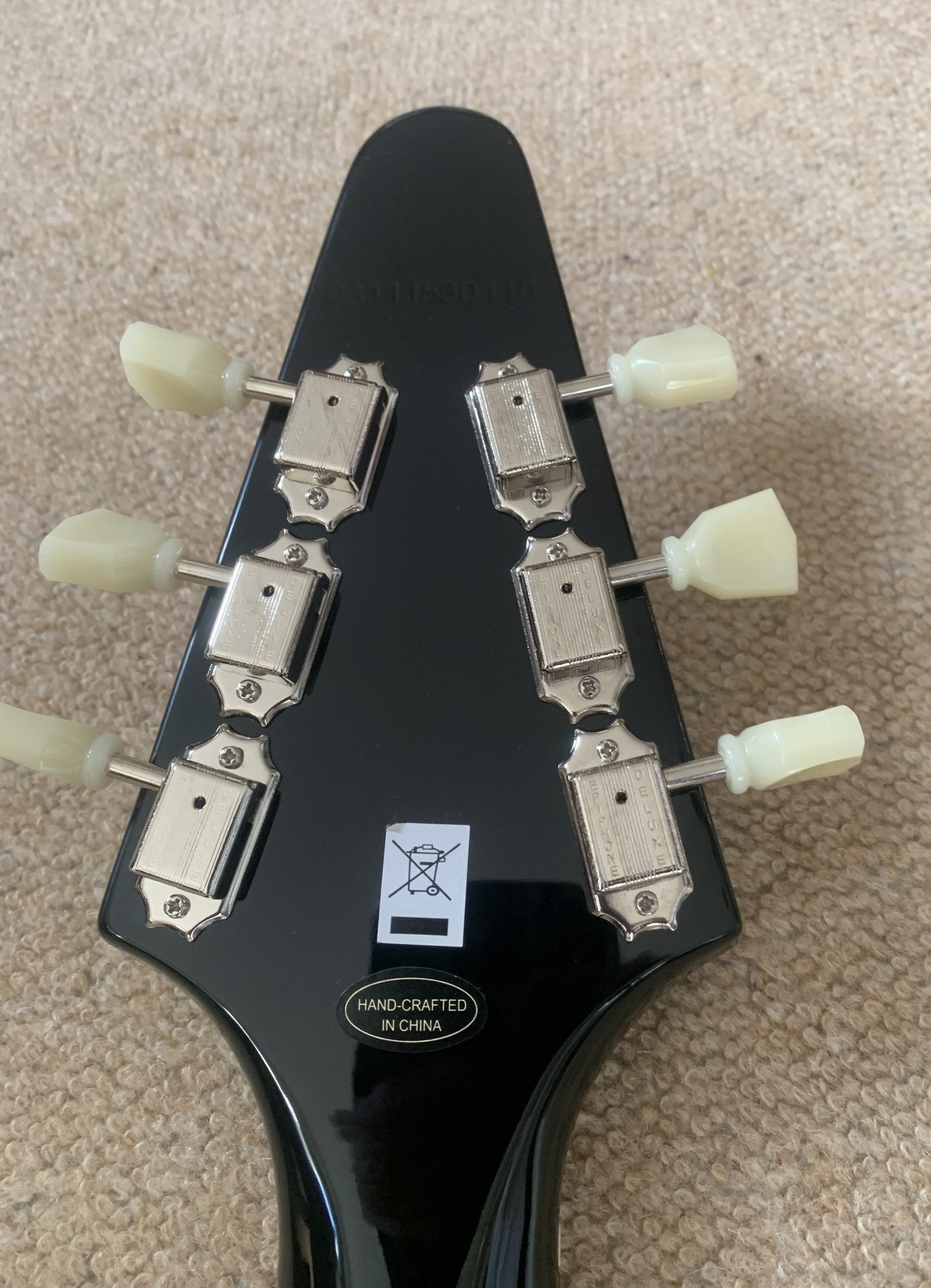 Epiphone Flying V, Ebony 2023 China - Rock Stock Stores