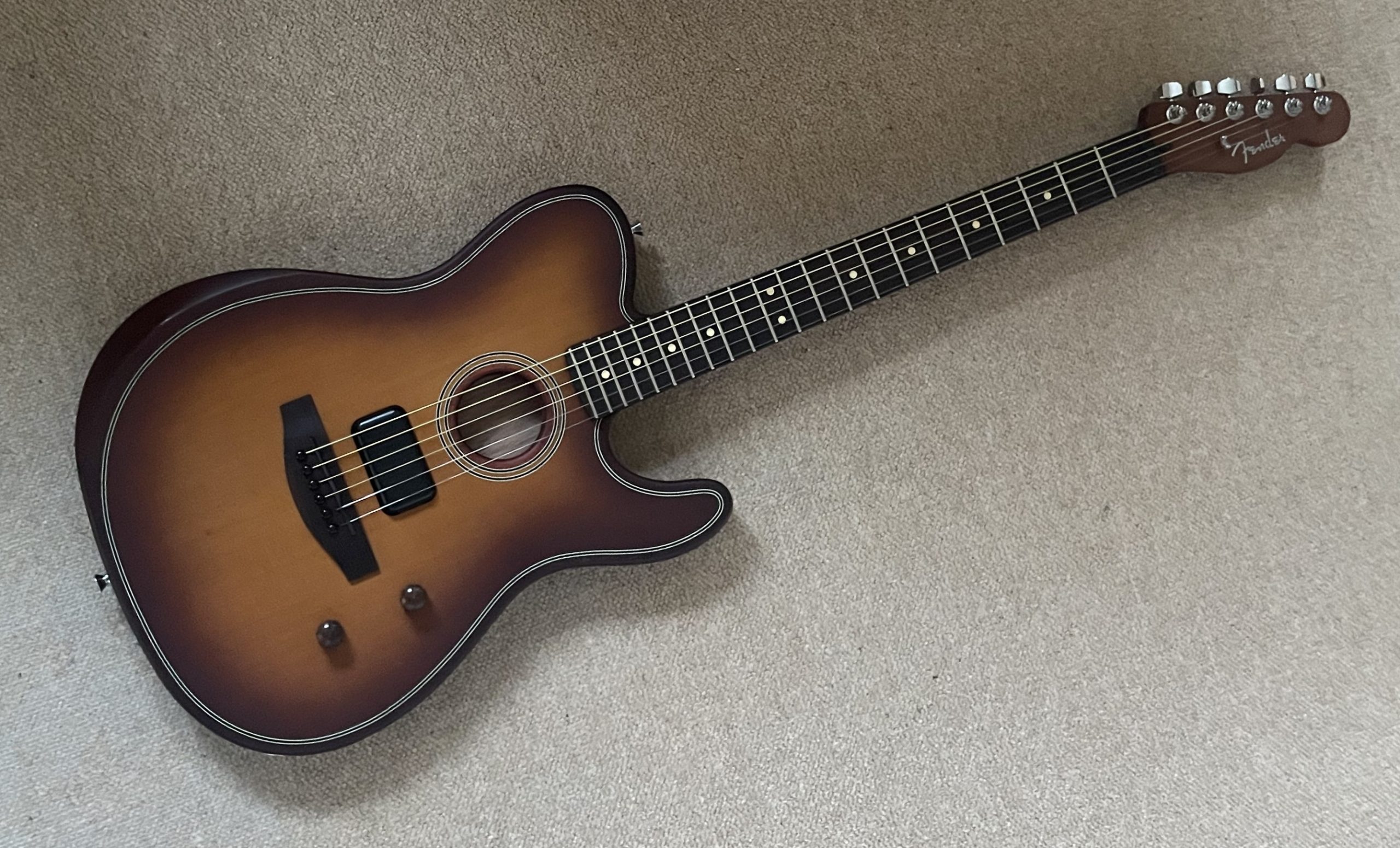 Fender Acoustasonic Standard Telecaster, Honey Burst Indonesia - Rock ...
