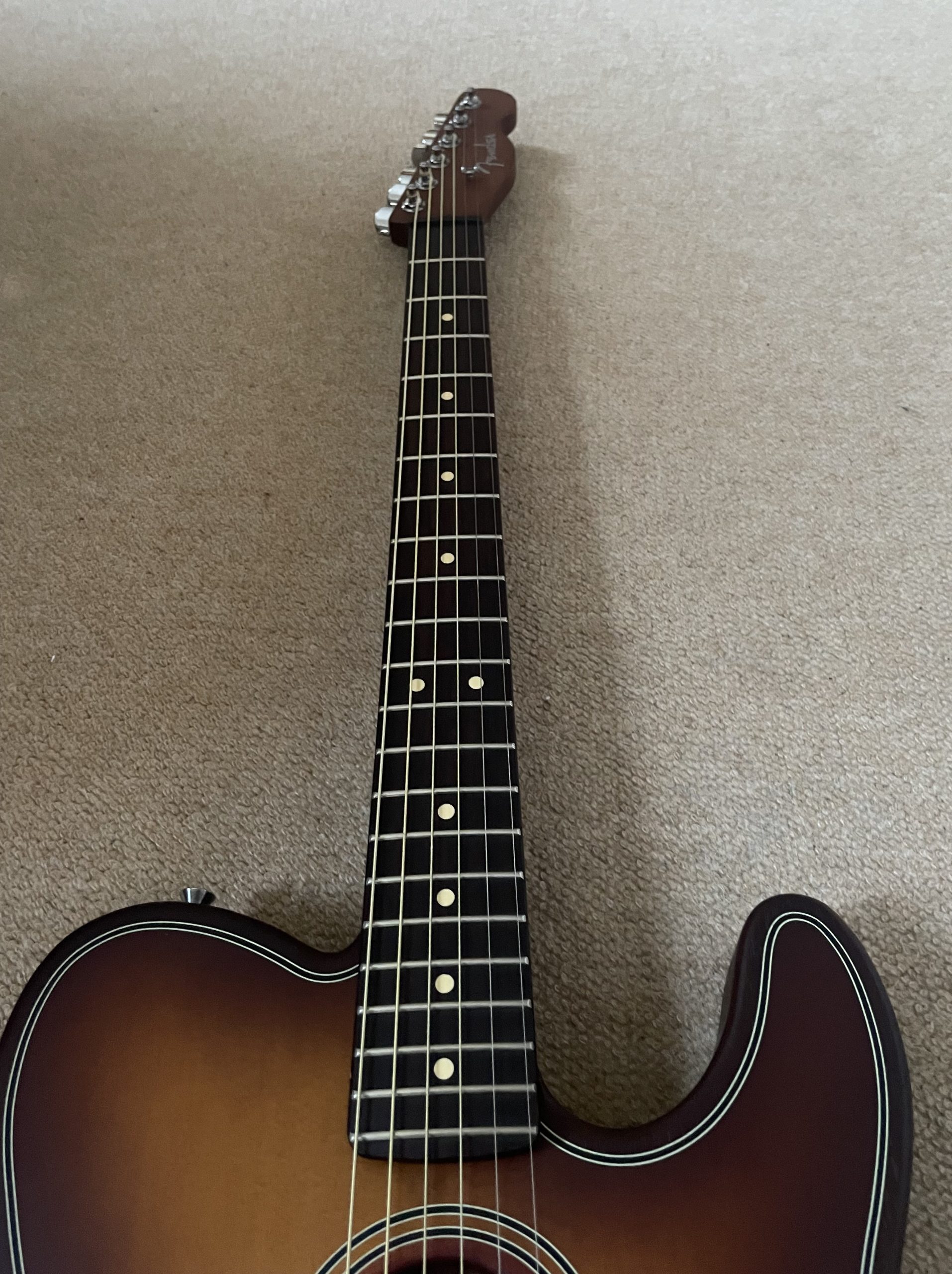 Fender Acoustasonic Standard Telecaster, Honey Burst Indonesia - Rock ...